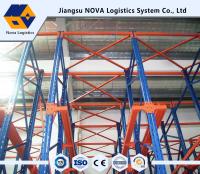 China Double Entry Powder Coating Drive In Pallet Racking For Raw Materials for sale