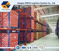 China Double Entry Powder Coating Drive In Pallet Racking For Raw Materials for sale