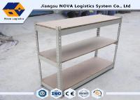 China Cold Rolled Steel Commercial Shelving , Boltless Steel Shelving With High Density Board for sale