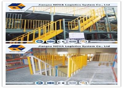 China Free Standing Multi Tier Mezzanine Rack With High Density Steel Marteria for sale