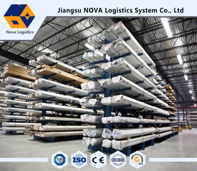 China Steel Cantilever Warehouse Storage Racking , Level Height Adjustable for sale