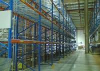China Heavy Duty Sheet Metal Pallet Warehouse Racking 1000 - 10000mm Length for sale