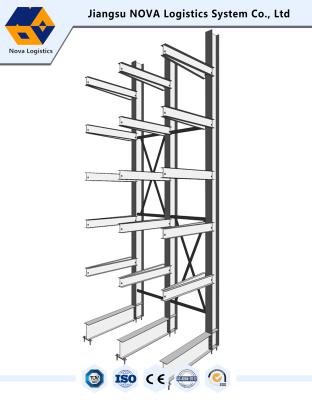 China Carpet Rolls Steel Cantilever Racks Outdoor Flexible Assembly For Lumber for sale