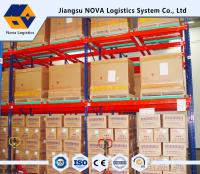China Steel Storage Push Back Pallet Racking System Supermarket Shelving for sale