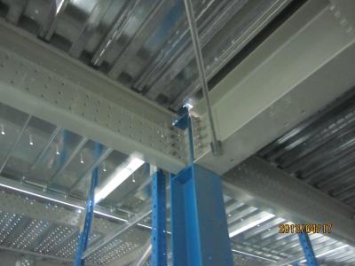 China NOVA Logistics Powder Coating Multi Tier Mezzanine Rack With Soild Joists for sale