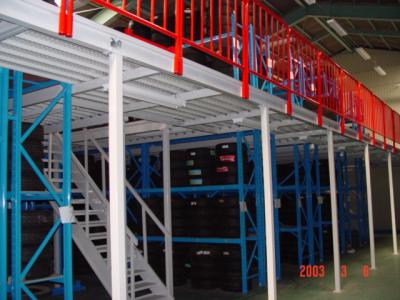 China Industrial Warehouse Multi Tier Mezzanine Rack / Metal Storage Shelves for sale