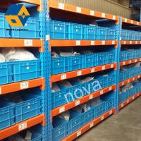 China Warehouse Power Coating Medium Duty Racking 3-5 Levels Longspan Metal Medium Duty Shelf for sale