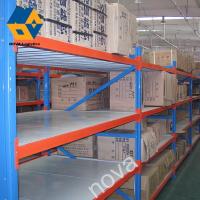 China Blue Longspan Boltless Assembly Shelves Orange Warehouse Versatile Storage Medium Duty Rack for sale