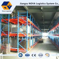 China High Storage Density Adjustable Warehouse Storage Industrial Epoxy Coated Boltless Push Back Pallet Racking for sale