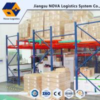 China High Storage Density Adjustable Warehouse Storage Industrial Epoxy Coated Boltless Push Back Pallet Racking for sale