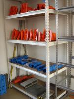 China Rivet Boltless Warehouse Shelving with Cold Rolled Strip Piercing for sale