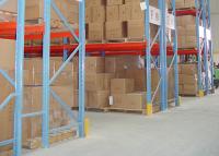 China Warehouse 4 Tier Upright Pallet Racking Heavy Duty Blue 24 X 144 for sale