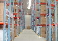 China Warehouse 4 Tier Upright Pallet Racking Heavy Duty Blue 24 X 144 for sale