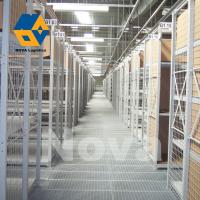 China Multi Level Storage Mezzanine Steel Racking System Galvanized Flooring Grating for sale