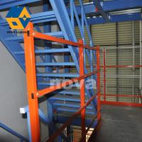China Warehouse Storage Platform Metal Mezzanine Floor Blue Multi Tier Heavy Duty for sale