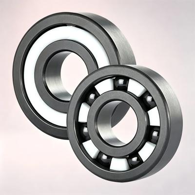China Self Lubricated Double Sealed Bearing PEEK PTFE Cage Silicon Nitride Bearings for sale