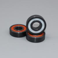 China Deep Groove Double Sealed Ball Bearings PTFE Rubber Cage Si3N4 Ball Bearing P0 P6 P5 for sale