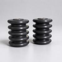 China High Voltage Corrugated Silicon Nitride Si3N4 Ceramic Insulator with Embedded Threaded Metal for sale