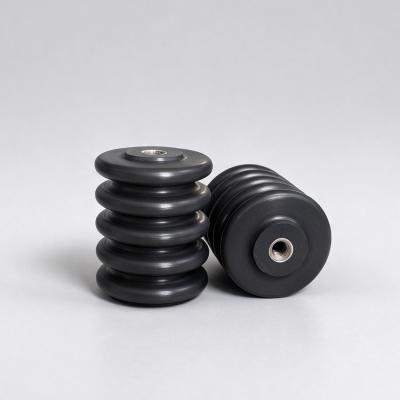 China High Voltage Corrugated Silicon Nitride Si3N4 Ceramic Insulator with Embedded Threaded Metal for sale