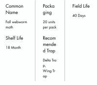 China Pheromone Lure for Hyphantria cunea for sale