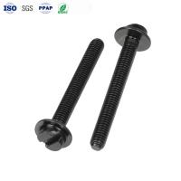 China Carbon Steel Flat Head Slotted Long Bolt M1.0-M18 5-450mm 4.8 Grade Black Zinc Plated Industrial Fasteners for sale