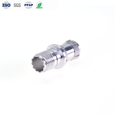 China Precision CNC Turning Connector Housing Shell Adapter ±0.01mm Tolerance M0.8-M12 Medical Device for sale