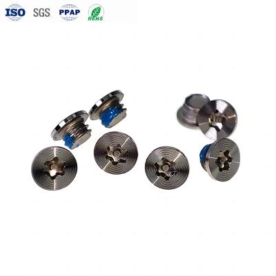 China M0.8-M4 Stainless Steel Miniature Screws with CD Pattern and Nylok Anti-Loosening for Mobile Phones and Watches for sale