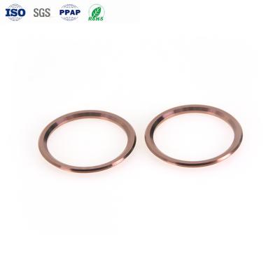 China PVD Rose Gold CNC Stainless Steel Camera Ring ±0.01mm Tolerance M0.8-M12 Size Range for sale