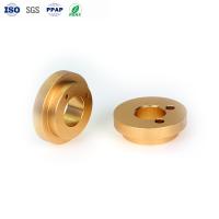 China Precision CNC Aluminum Parts with ±0.01mm Tolerance and Anodized Gold Finish - M0.8-M12 Size Range for sale