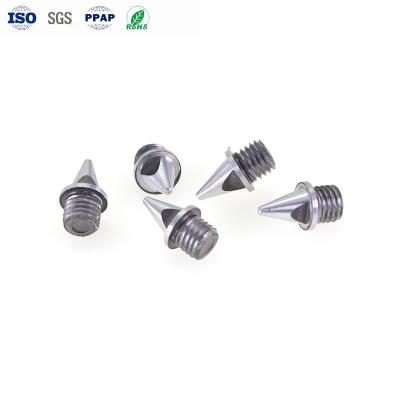 China Custom CNC Aluminum Shoe Stud Head Parts M0.8-M12 Size Range with 110×100×90cm Pallet Capacity for sale