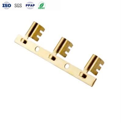 China Custom Brass Stamping Parts CNC Machined with ±0.01mm Tolerance 0.5-25mm Thickness Range for sale
