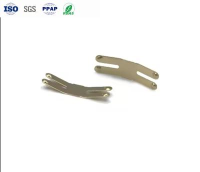 China Brass Stamping Parts 0.5-25mm Thickness for Automotive Terminal Blocks and Signal Transmission Components for sale