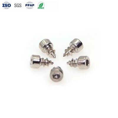 China Carbon Steel Black Nickel Self Tapping Screw M0.8-M14 1-200mm with Internal Hex Head for Wood and Industrial Applications for sale