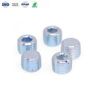 China M8 Carbon Steel Hex Headless Screw Blue Zinc Plated 3-300mm Length 4.8-12.9 Grade Fastener for sale