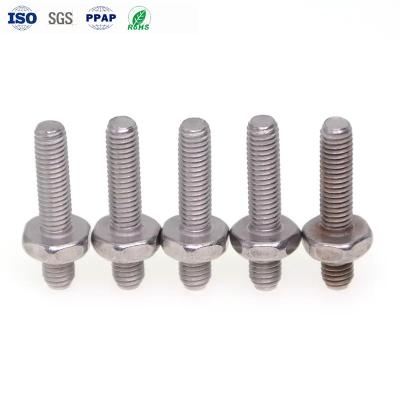 China M6 Stainless Steel Hex Screw A2-50 Grade 8mm-300mm Length Double Headed Bolt Custom Manufacturing for sale