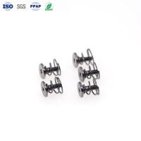 China M1.2 Carbon Steel Black Nickel Spring Screws for Motherboards 3-50mm Length with SGS Certification for sale