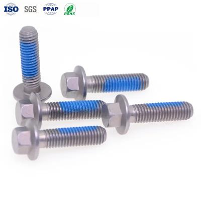 China M8 Hex Flange Bolt SCM435 Steel 8.8-12.9 Grade Zinc Nickel Finish 1-200mm Length for sale