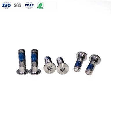 China M1.0 Stainless Steel Torx Flat Head Screw A2-50 Grade 4mm-80mm with Anti-Loosening Adhesive for sale