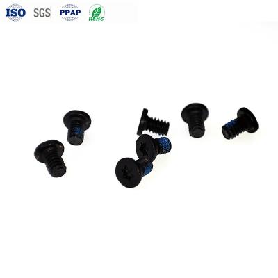 China M1x2mm Stainless Steel Torx Flat Head Screw A2-50 Grade with Black Zinc Nickel Coating for sale
