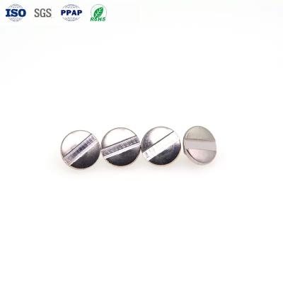 China M1.4x2mm Stainless Steel Decorative Slotted Pan Head Screw A2-50 Grade for Leather & Precision Applications for sale