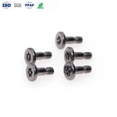 China Carbon Steel Anti-Theft Security Screws M0.8-M14 Black Nickel Flat Head 1-200mm Length for sale
