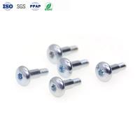 China M4x15mm Carbon Steel Shoulder Screw with Blue Zinc Plating - Pan Head Design for Electronics for sale