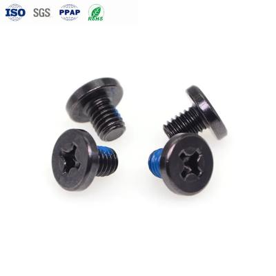 China M0.8-M8 Carbon Steel Micro Screws for Circuit Boards 2mm-160mm Black Nickel Plating for sale