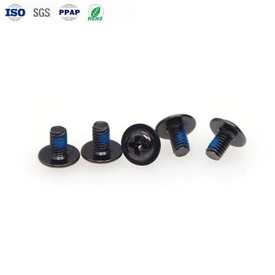 China Carbon Steel Black Zinc Pan Head Anti-Loosening Screws M0.8-M8 1-200mm for Smart Home Electronics for sale