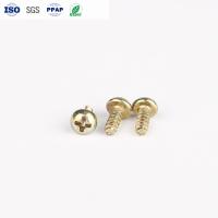 China Golden Carbon Steel Pan Head Decorative Screws M1.0-M8 1-200mm Length for Furniture Industry for sale