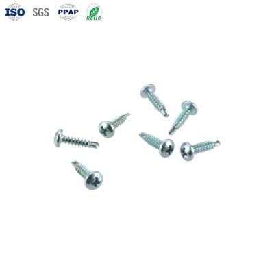 China Galvanized Cross Disc Head Drill Tail Screw Carbon Steel M0.6-36mm Custom Fasteners for sale