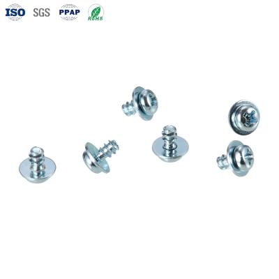 China Carbon Steel Blue Zinc Self Tapping Screws M0.6 to M36mm Custom Lengths Phillips Pan Head for sale
