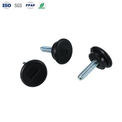 China Custom Zinc Black Plated Rubberized Bolts 25x25x10mm M0.6-M36 for sale