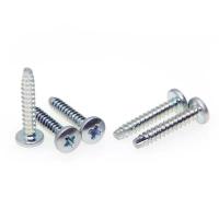 China Carbon Steel Self Tapping Screws ST2.6 ST3.9 Zinc Plated Pan Head Phillips for Plastics for sale
