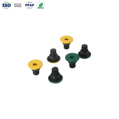 China Galvanized Carbon Steel Flat Head Step Screws M0.6mm-M36mm with Custom Coating & 12.9 Grade Strength for sale